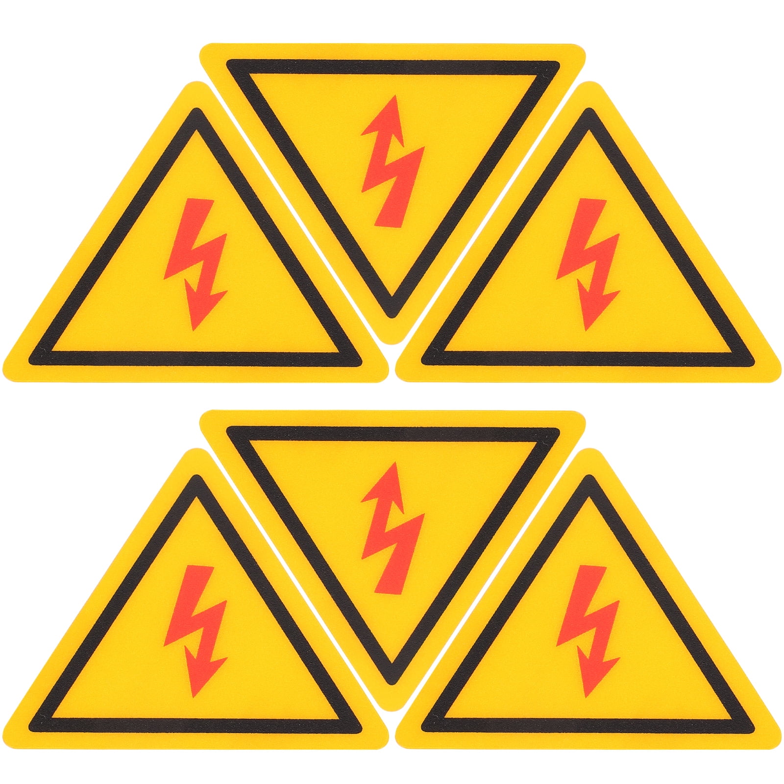 6pcs High Voltage Warning Stickers Adhesive Labels Electrical Shocks ...