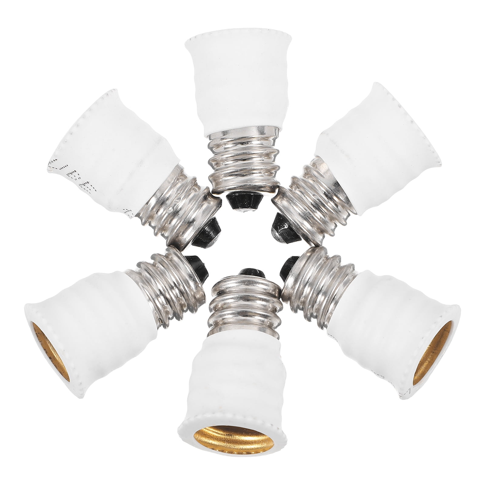 6pcs Household Bulb Adapter E12 to E14 Light Bulb Base Adapter Easy ...