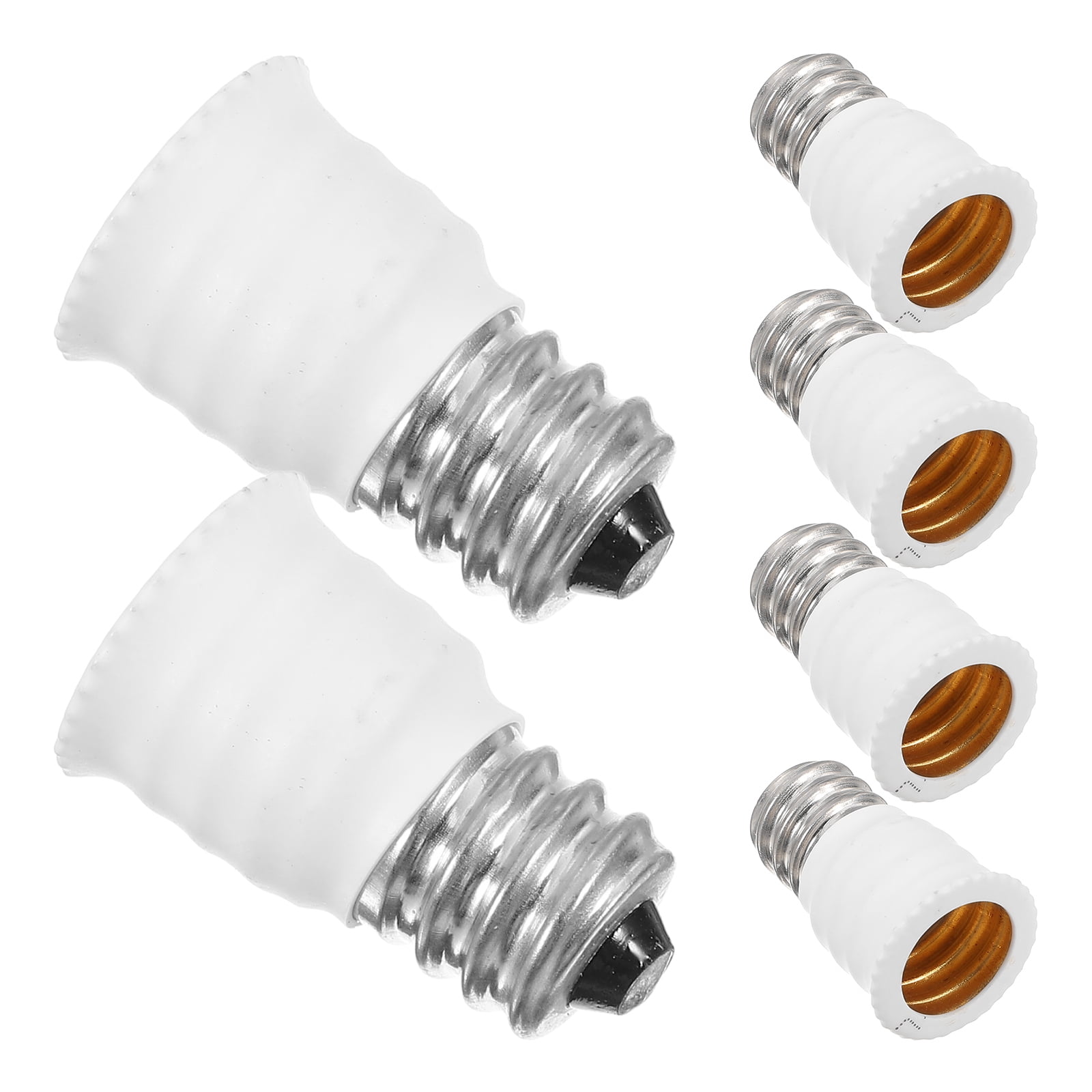6pcs Household Bulb Adapter E12 to E14 Light Bulb Base Adapter Easy ...