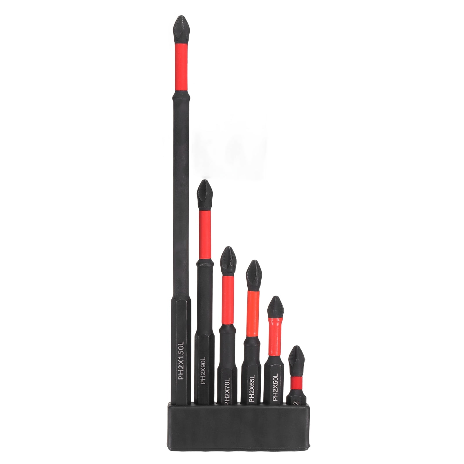 6pcs Impact Phillips Screwdriver Bit PH2 (#2) Anti Slip Tip 1/4" Hex ...