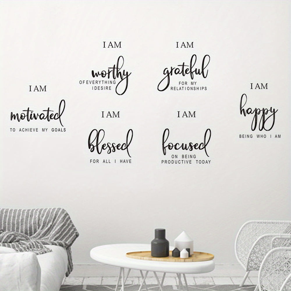 6pcs Inspirational Wall Decals, Motivational Wall Stickers, Office ...