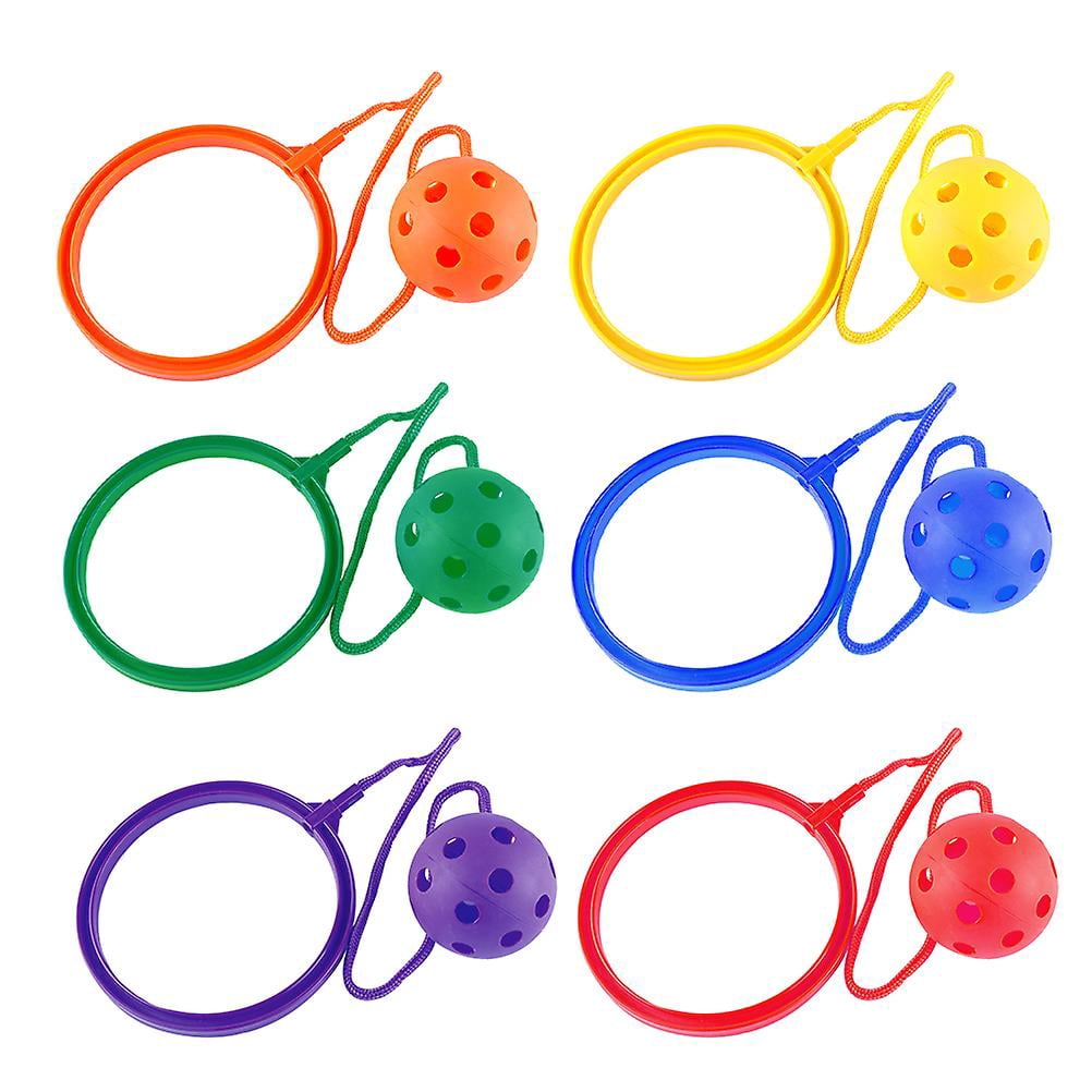 6pcs Jump Leg Ball Toy Rope Ankle Skip Ball Game For Kids Children ...