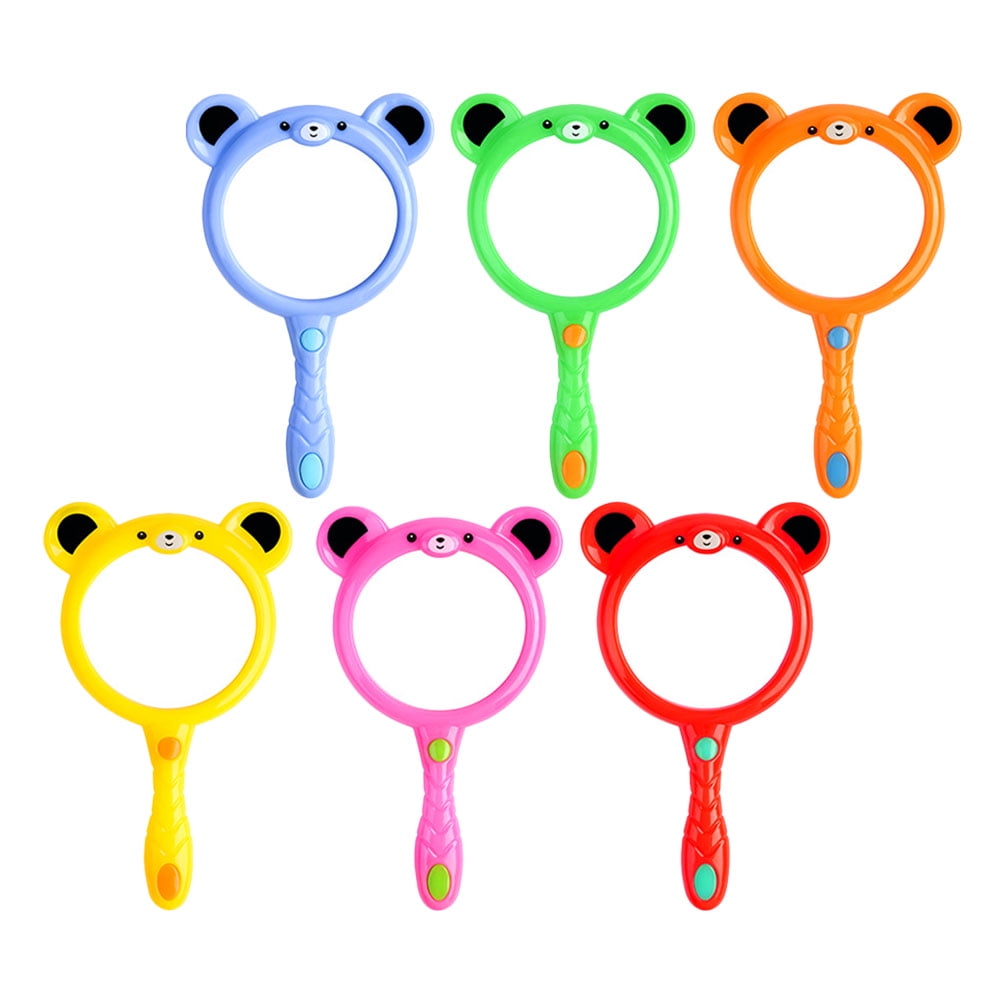 6pcs Kids Magnifying Glass Hand Toy 3X Magnifying Glass Mini Magnifying ...
