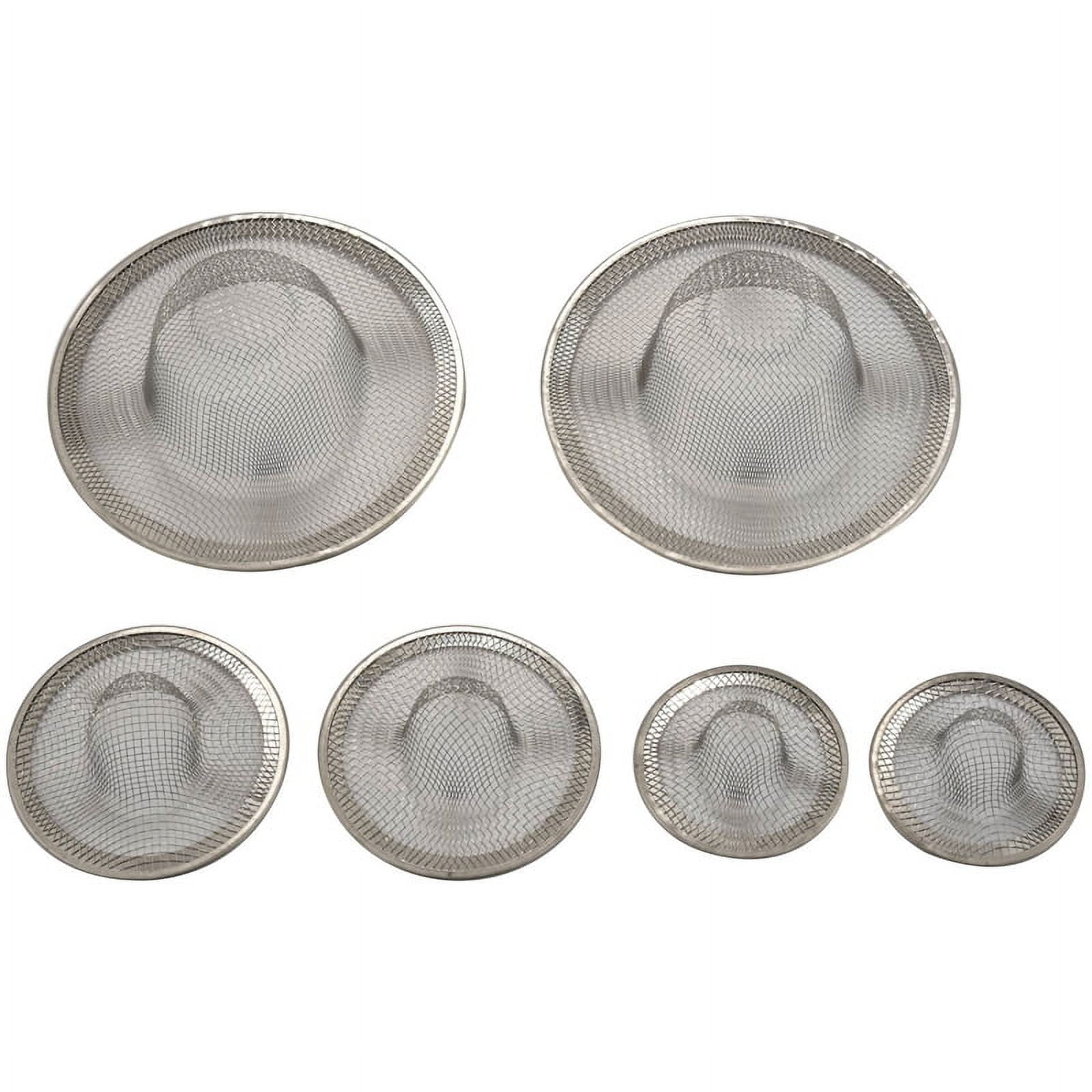 6pcs Kitchen Bathroom Sink Mesh Strainer Stainless Steel, Medium and ...