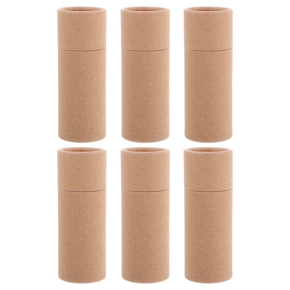 6pcs Kraft Paper Tubes With Lid Essential Oil Bottle Box Containers ...