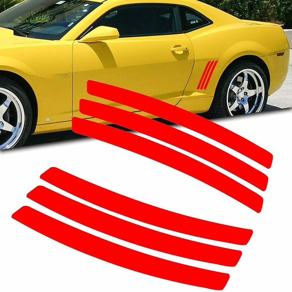 6pcs L&R Side Vent Insert Stripe Decal Inlay Sticker for Camaro 2010 ...
