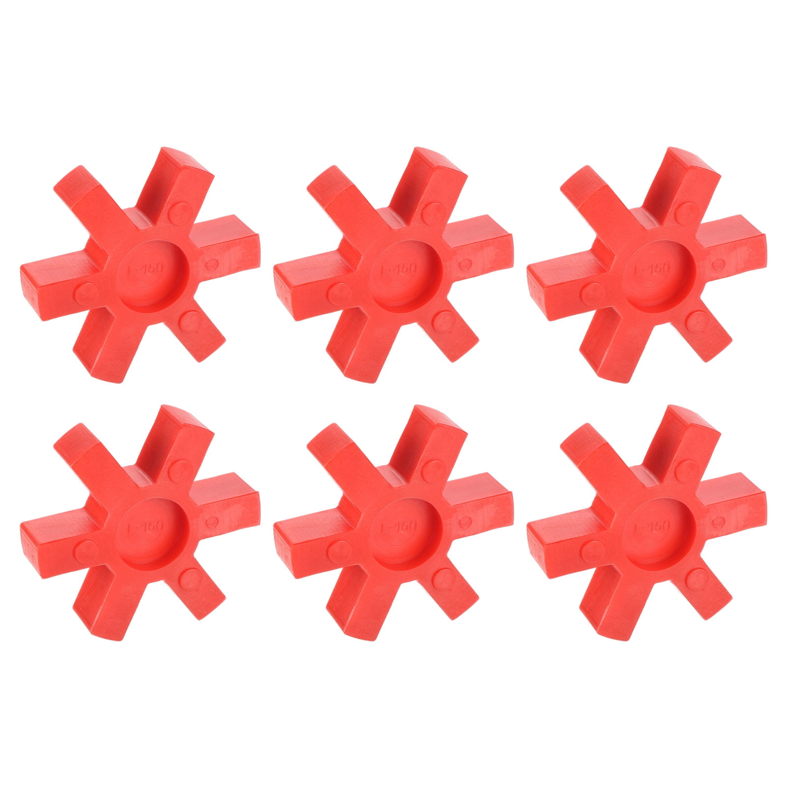 6pcs L150 Jaw Coupling Insert for L Jaw Coupling L-Jaw Coupler Set, Red ...