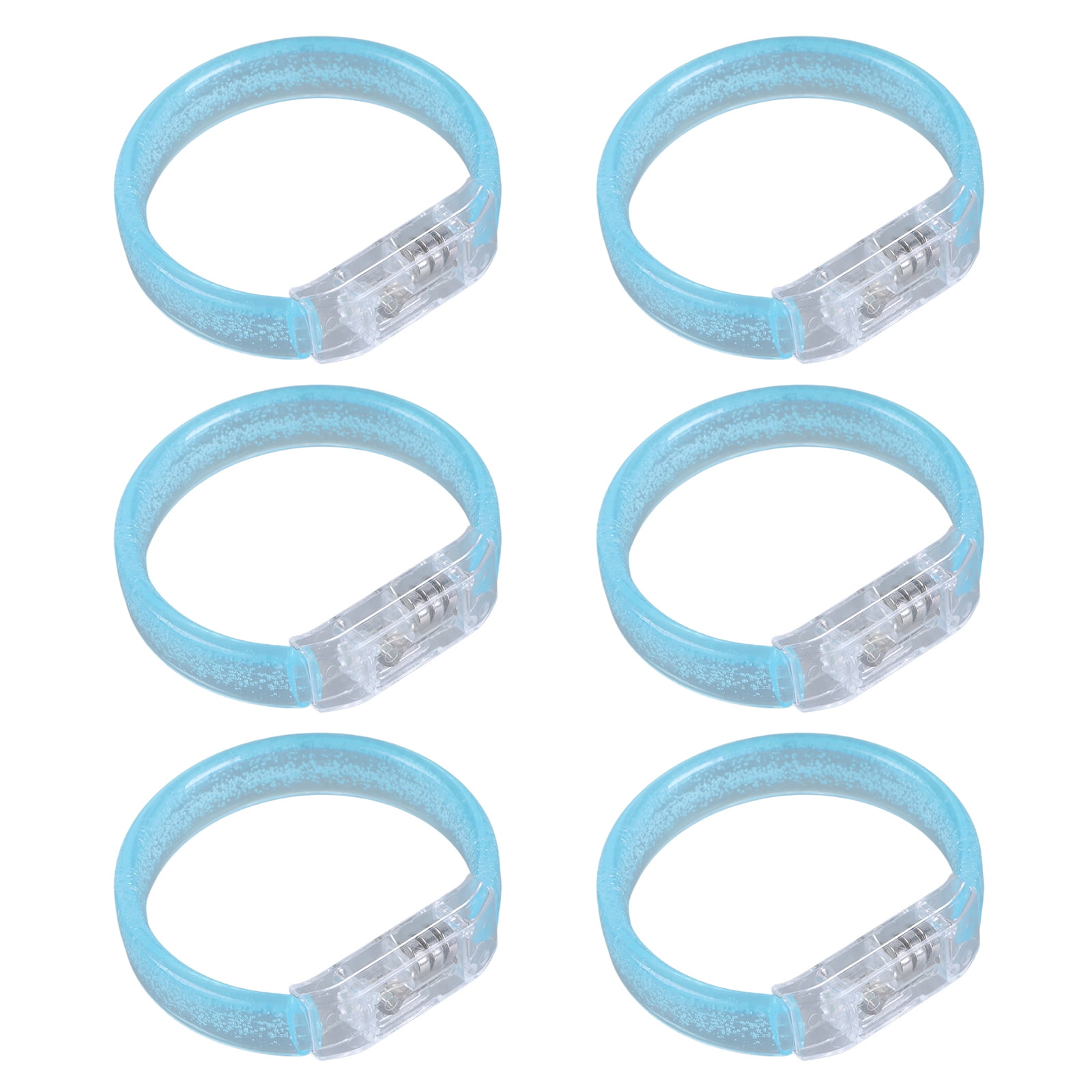 6pcs LED Light Up Bracelets for Kids Birthday Party Festival Bangles ...