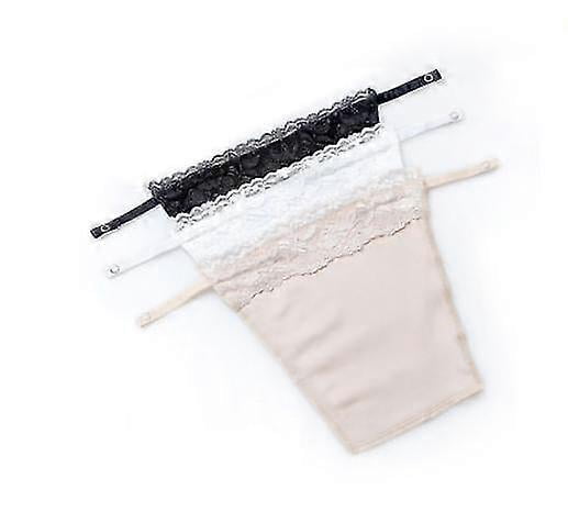 6pcs Lady Lace Clip-on Mock Camisole Bra Insert Overlay Modesty Panel ...