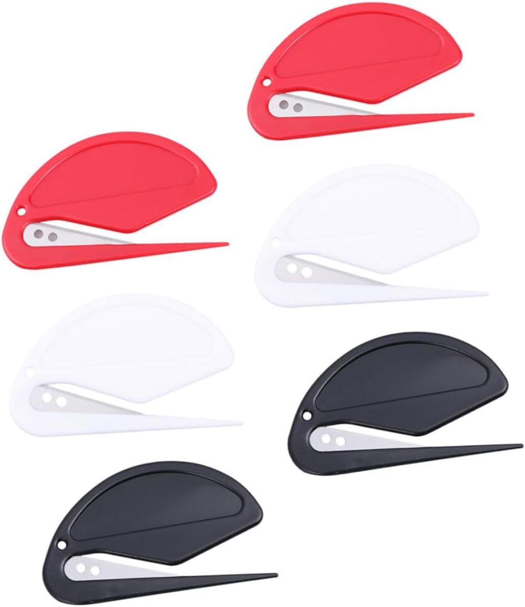 6pcs Letter Opener Plastic Envelope Mail Opener Envelope Opening Cutter ...