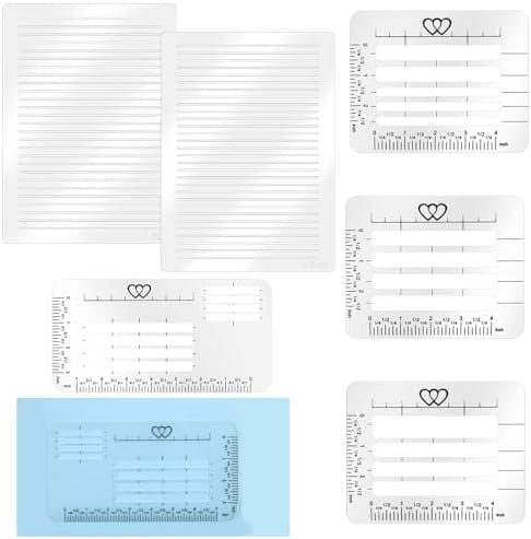 6pcs Line Drawing Stencil Lettering Guide Straight Line Stencil ...