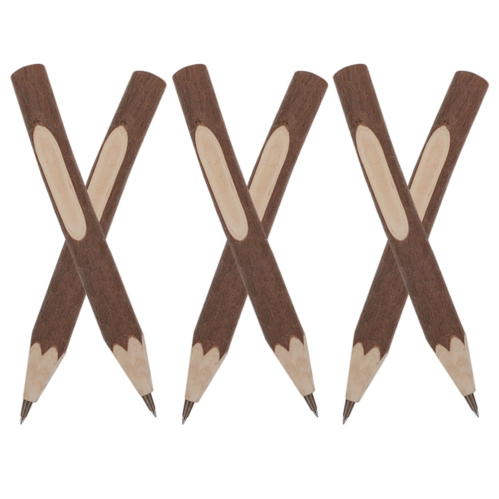 6pcs Log Short Pencils Students Drafting Pencils Sketching Pencil ...