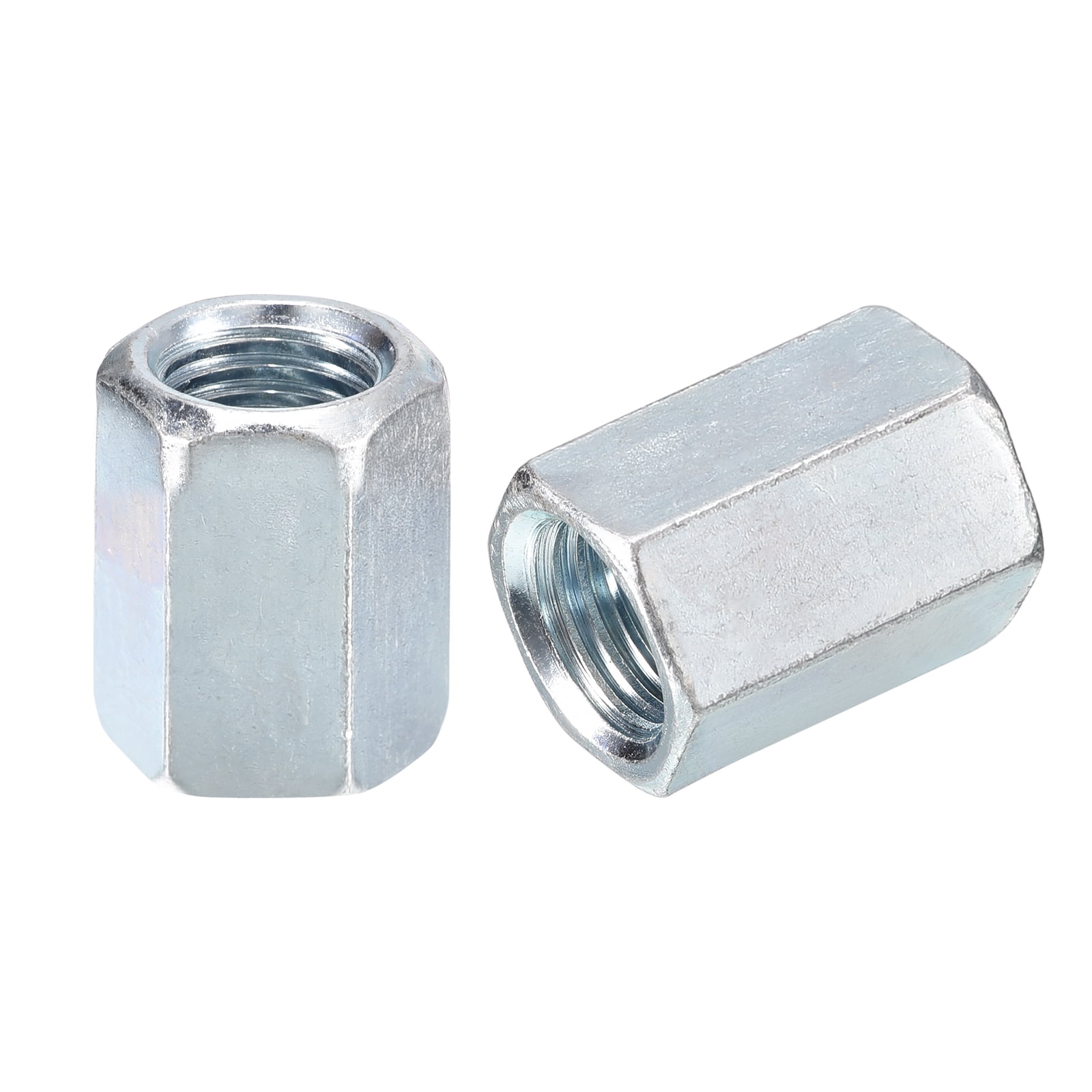 6pcs M16x22x30mm Coupling Nuts - Galvanized Carbon Steel Hex Threaded ...