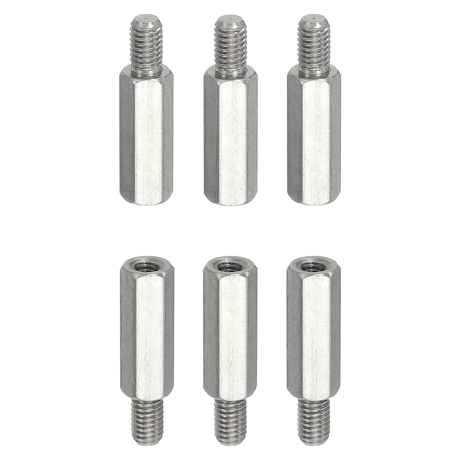 6pcs M5x8mm Male to M4x20mm Female Thread Spacer Standoffs Screws ...