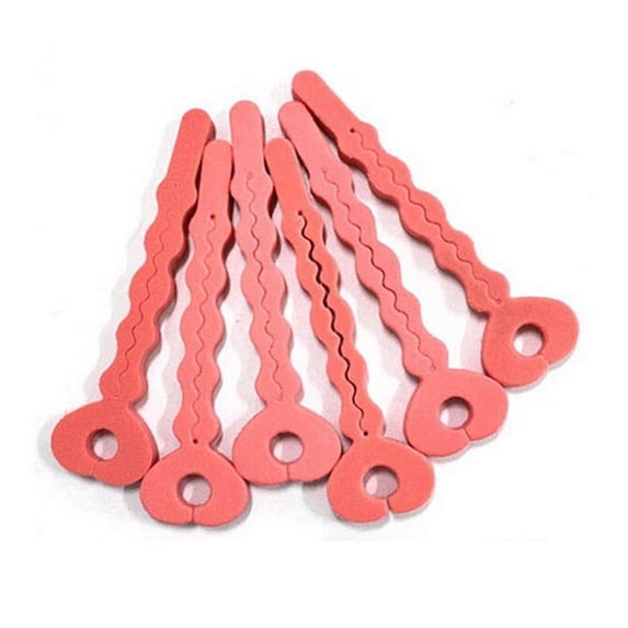 6pcs Magic Sponge Hair Soft Curler Roller Strip Heatless Roll Tools ...