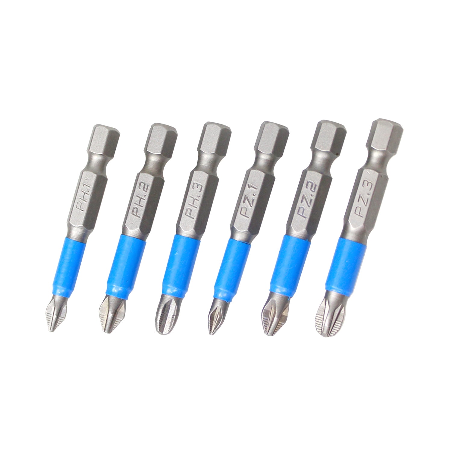 6pcs Magnetic Anti-Slip Screwdriver Bit Set, Phillips Screwdriver Bits ...