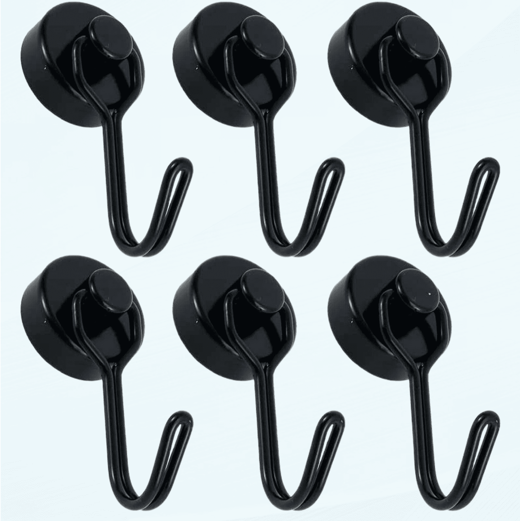 6pcs Magnetic Hook 360° Rotation Strong Magnetic 17 kg Strong Duty ...