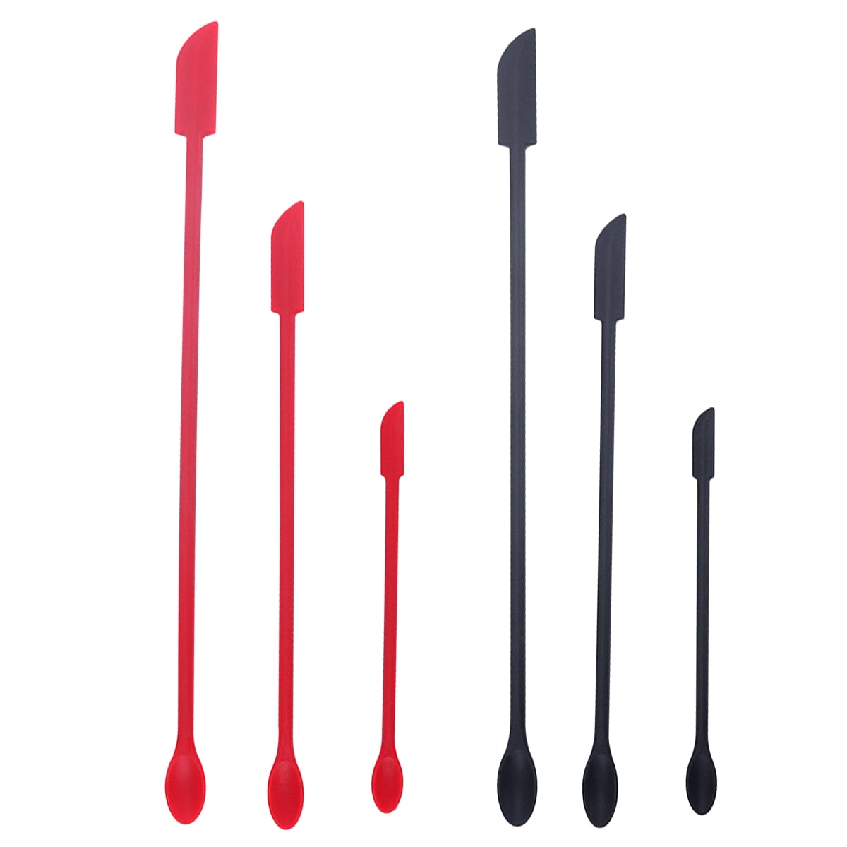 6pcs Makeup Spatula, Silicone Spatula Set Mini Small Spatula for food ...