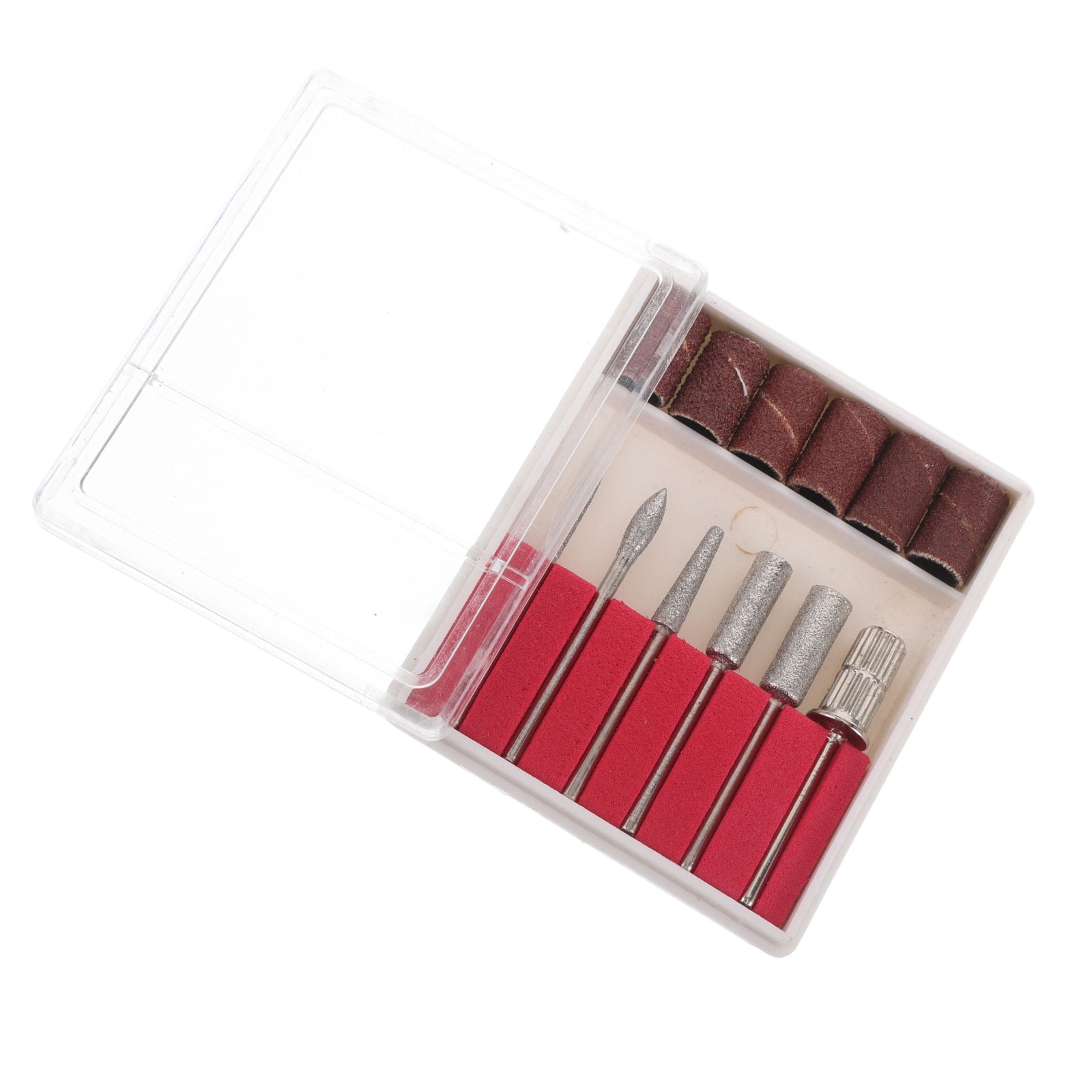 6pcs Manicure Pedicure Diamond Nail Bits Set with Sanding Bands for ...