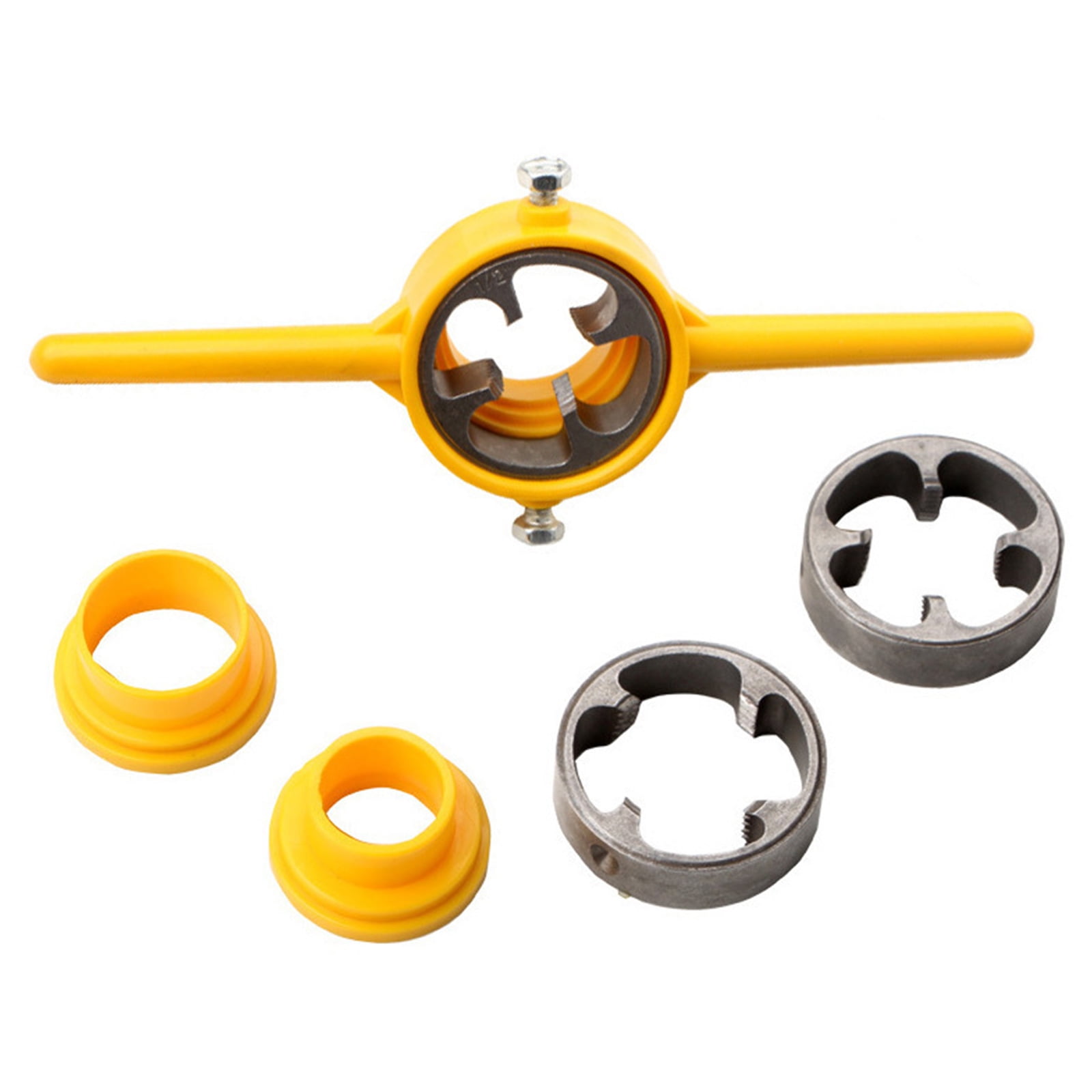 (6pcs) Manual Water Pipe Die Set Tool NPT Thread PVC Thread Plumbing ...