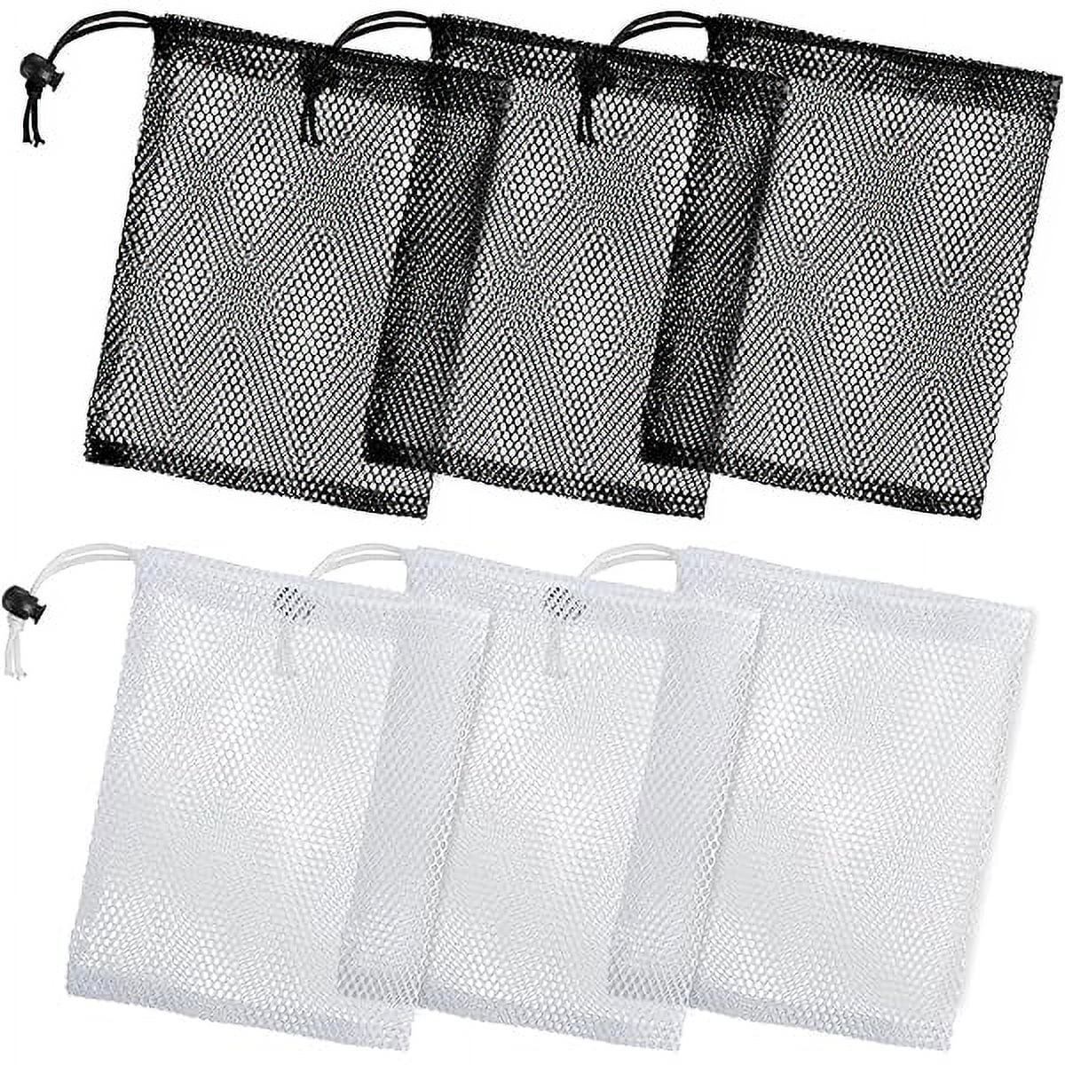 6pcs Mesh Drawstring Bag,Mesh Bag for Beach Toys,Mesh Bags Drawstring ...