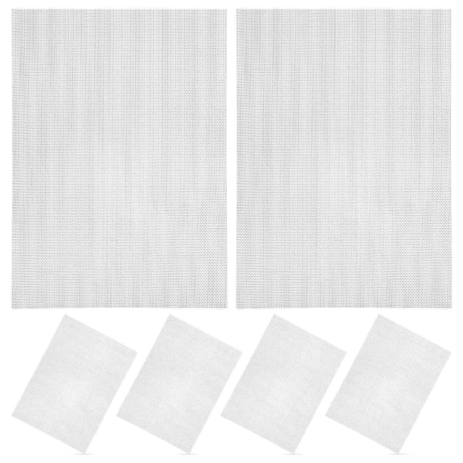 6pcs Mesh Screen Stainless Steel Mesh Filter Woven Mesh Sheets Screen ...