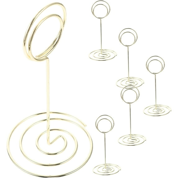 6pcs Metal Business Card Holder Office Pictures Vertical Business Card ...