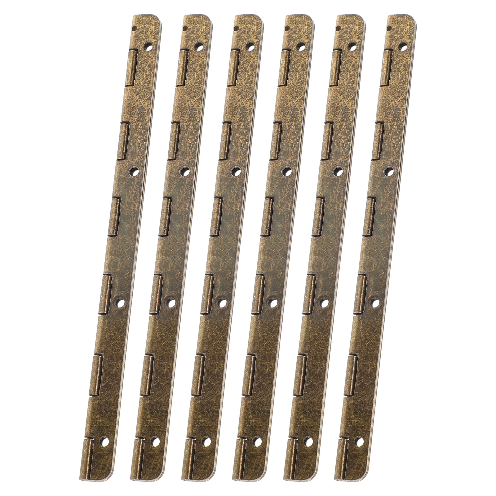 6pcs Metal Hinges Continuous Piano Hinges Small Jewelry Case Hinges For Wooden Boxes