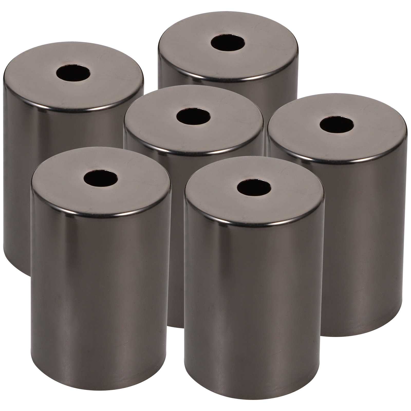 6pcs Metal Lamp Finial Replacement Cylinder Lamp Finial for E27 Pendant ...