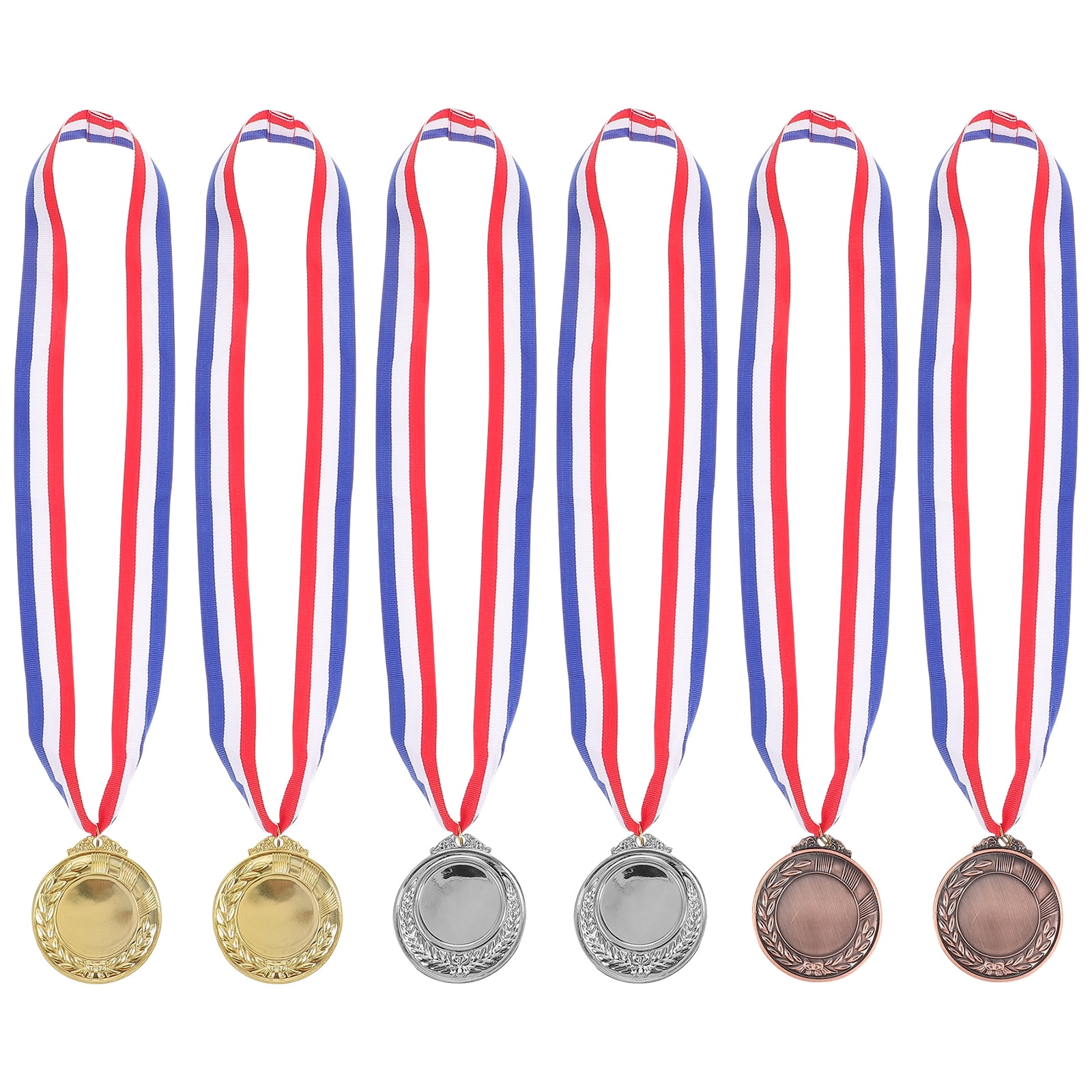 6pcs Metal Medals Marathon Wheat School Sports Meeting Medals - Walmart.com