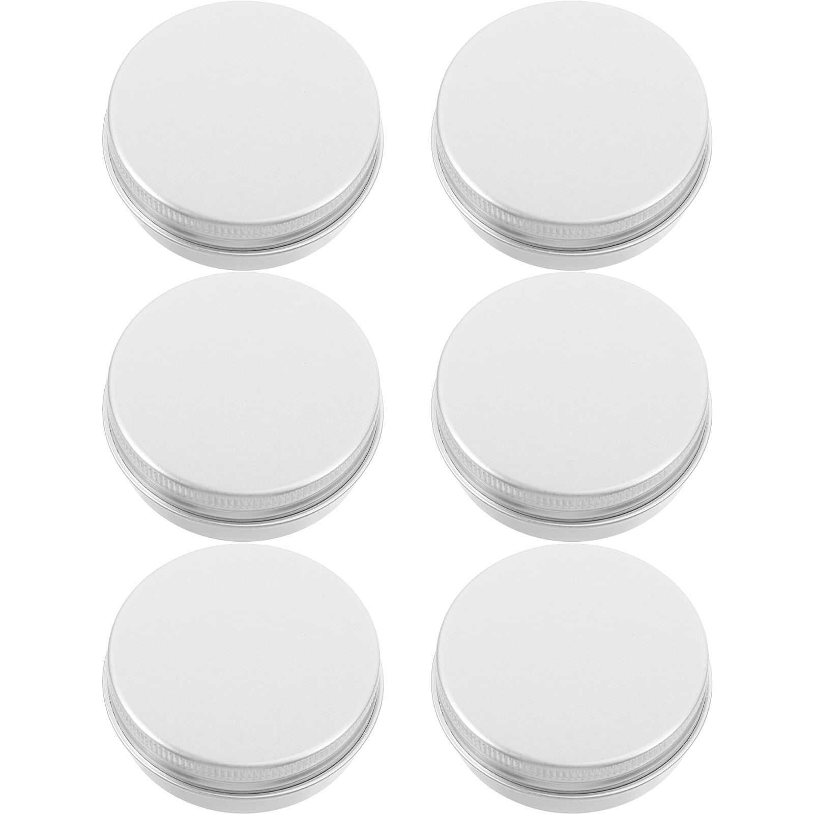 6pcs Metal Tins Round Tin Small Storage Box Airtight Aluminum ...