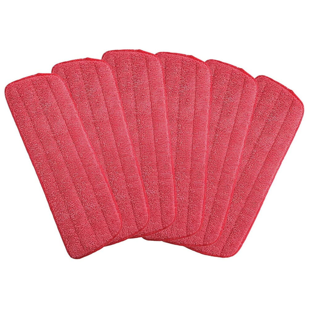 6pcs Microfiber Mop Replacement Pads for Wet/Dry Mop Floor Cleaning Pad ...