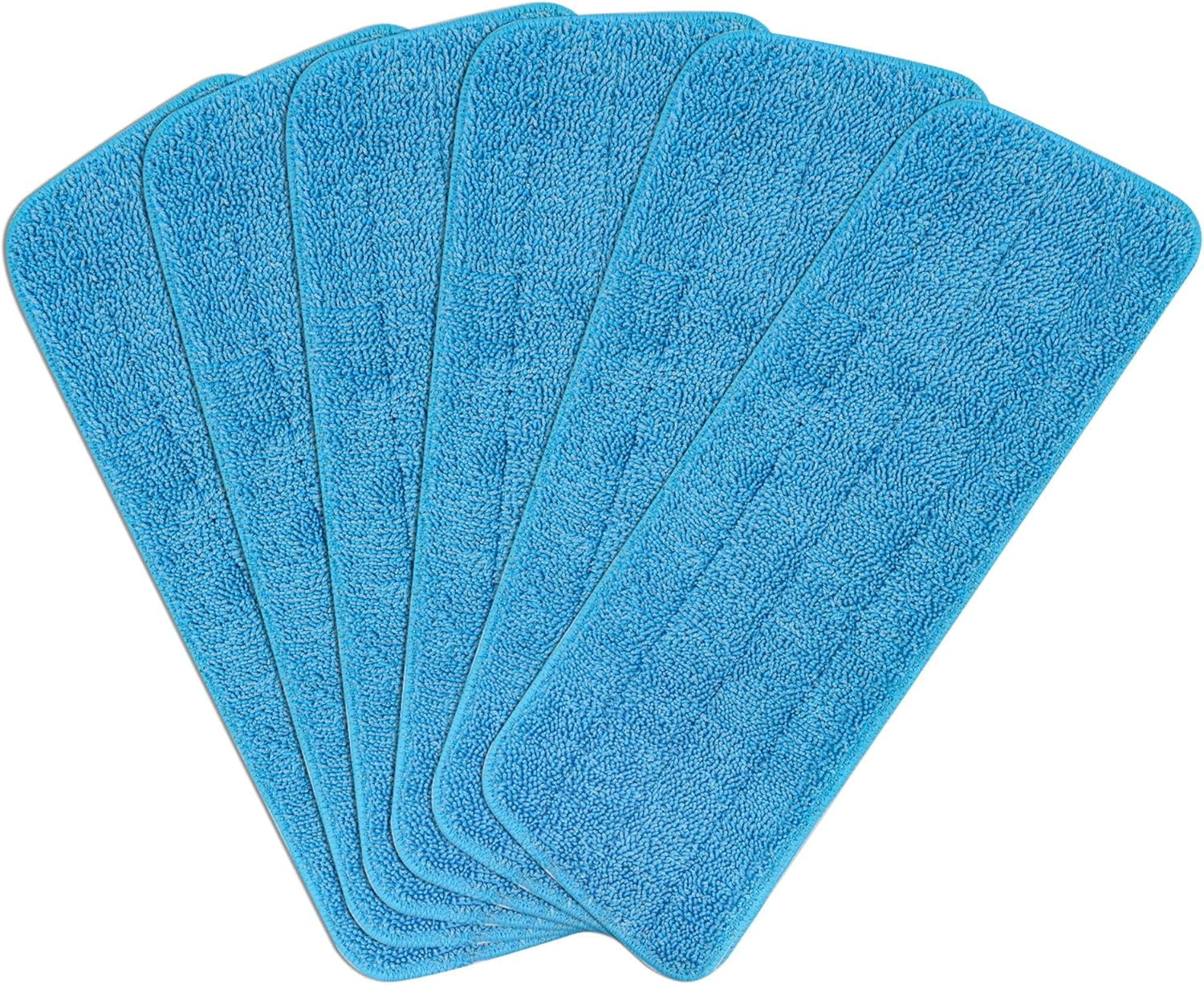 6pcs Microfiber Spray Mop Replacement Heads for Wet/Dry Mops Flat ...