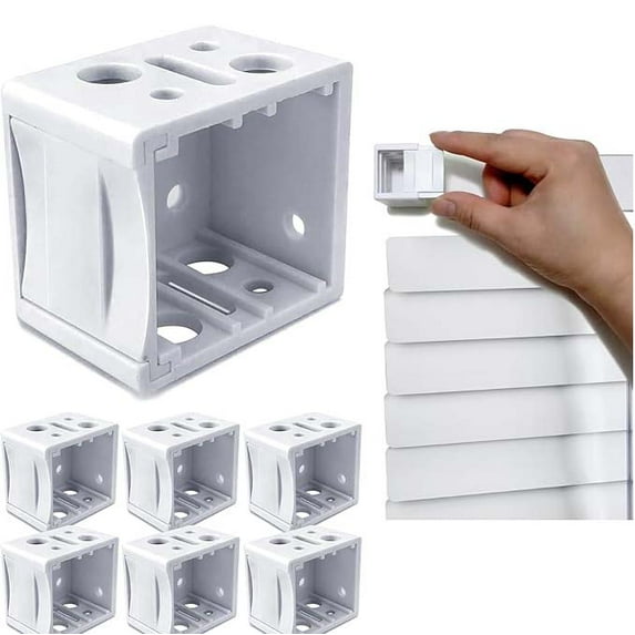 6pcs Mini Blind Brackets, 1 Inch Window Blind Brackets for Headrail ...