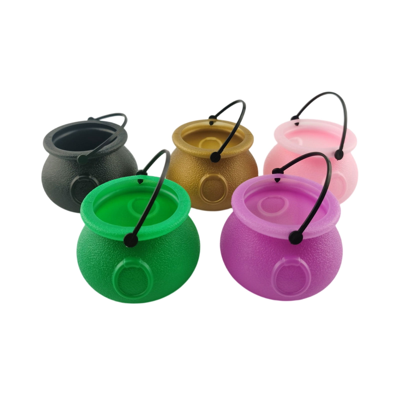 6pcs Mini Candy Cauldron Witch Kettles 3" Halloween Witch Cauldron ...