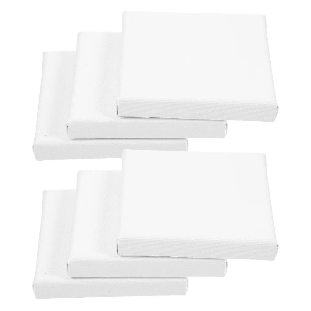 6pcs Mini Canvas And Easel Set Tiny Canvases For Painting Canvas Boards ...