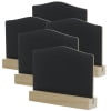 ADDHAT Mini Chalkboards With Stands Wood 6Pcs - Walmart.com
