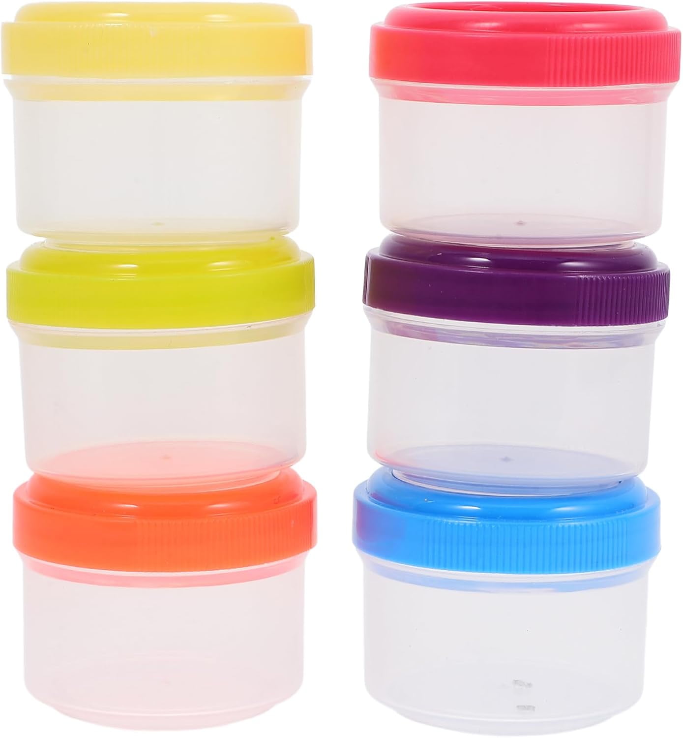 6pcs Mini Condiment Cups Plastic Salad Dressing Container To Go 35ml ...