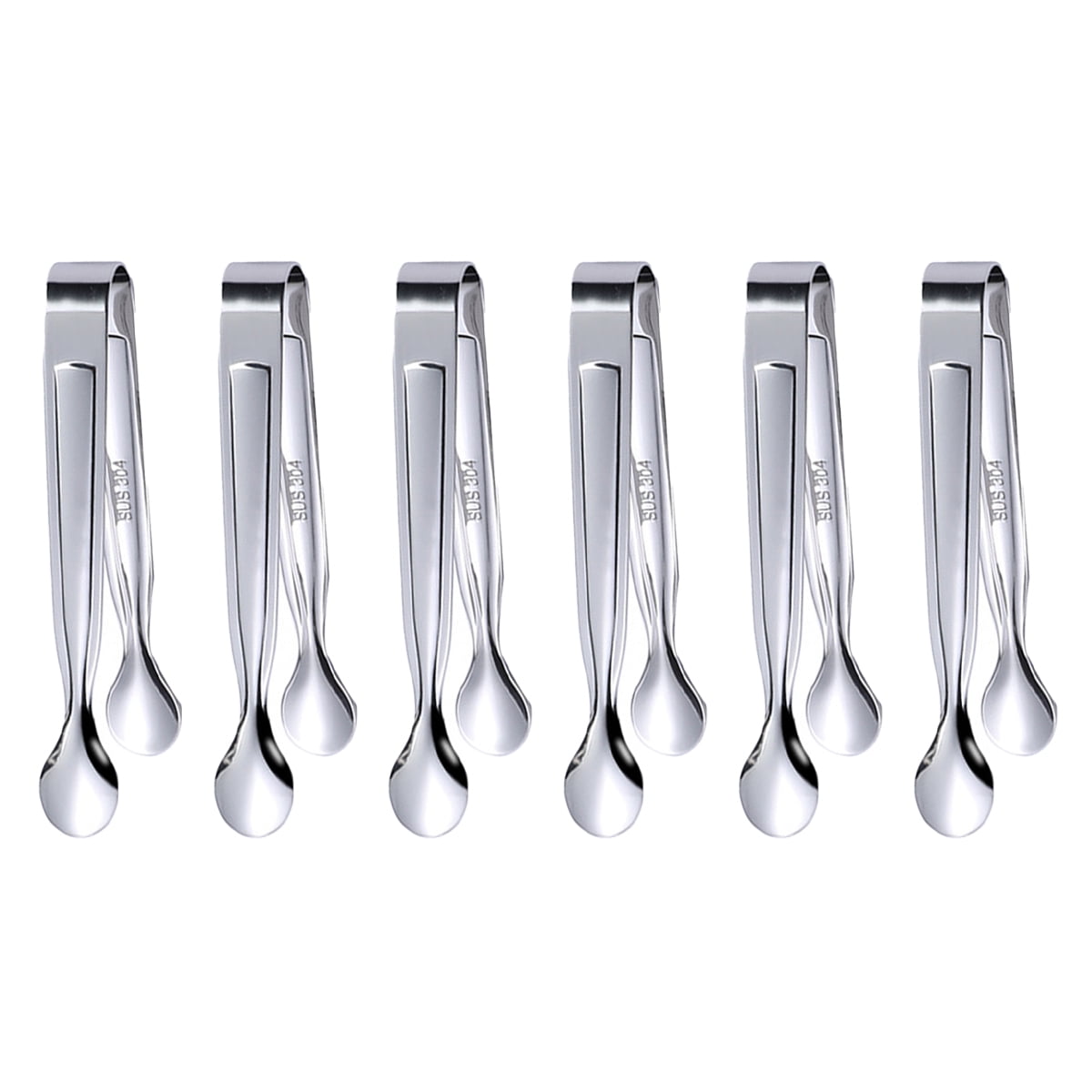 6pcs Mini Tongs for Appetizers, Serving Utensils Small Tongs for ...