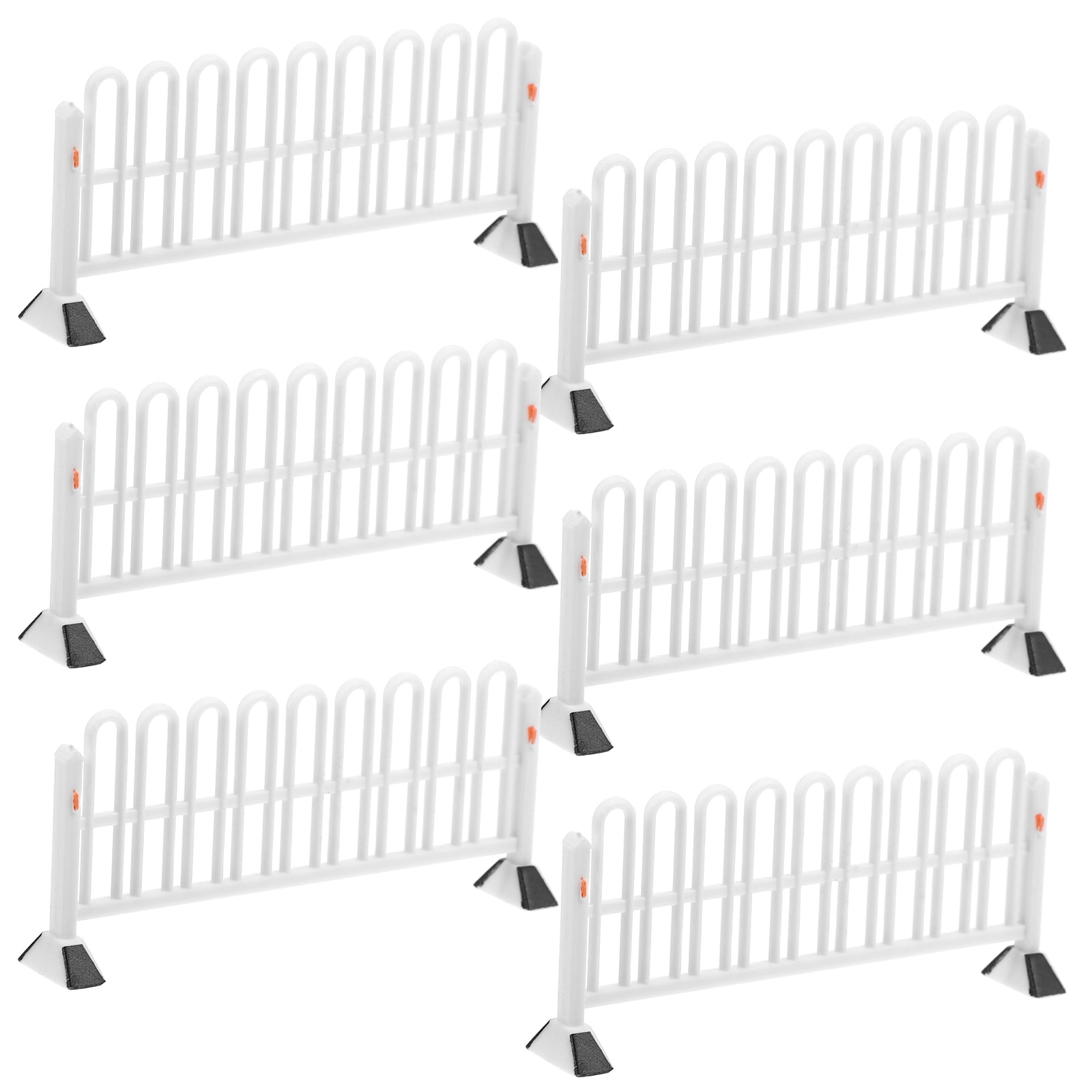 Raindrops OUNONA 6pcs Mini Traffic Fence Signs Roadblocks for Pretend ...