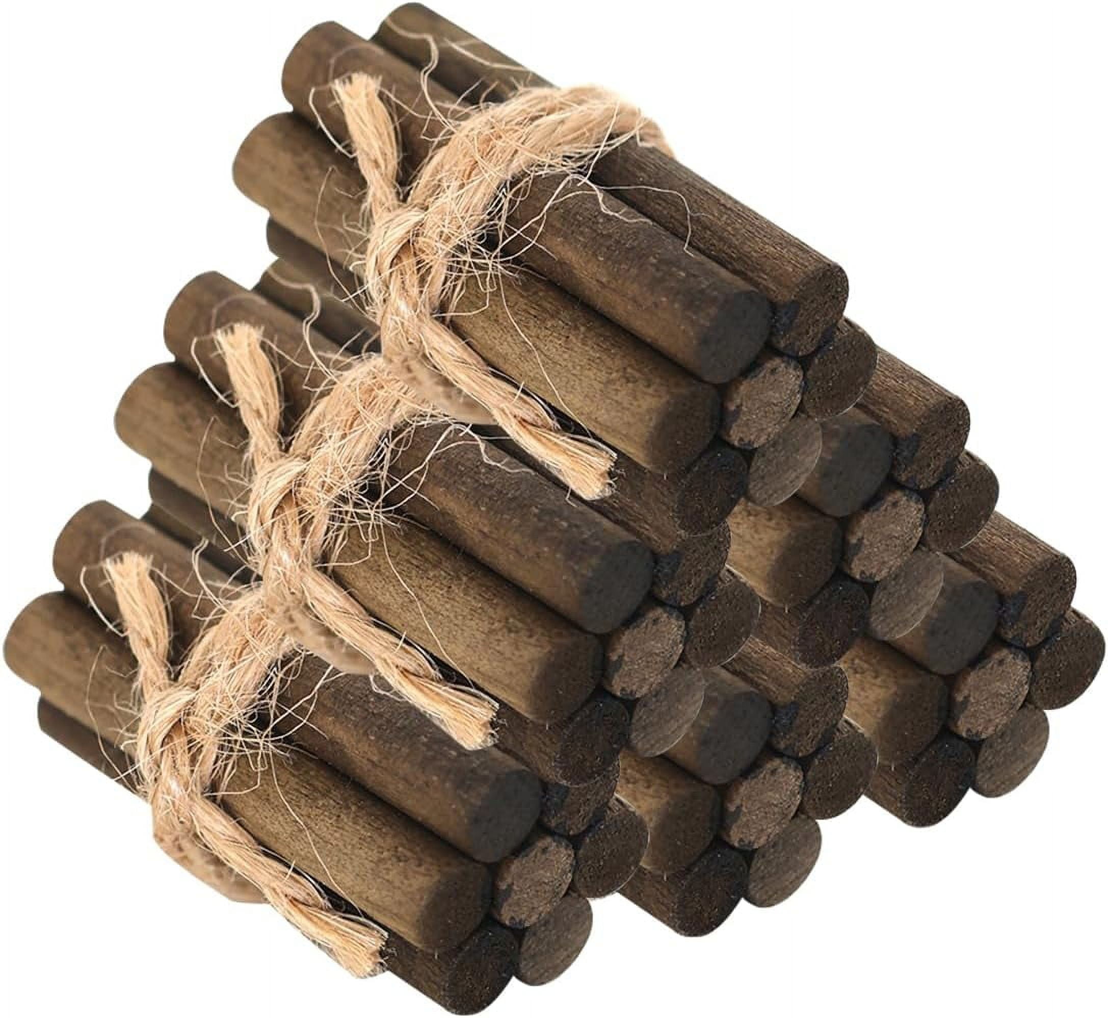 6pcs Miniature Firewood Pile Props Doll House Fireplace Supplies Decor ...