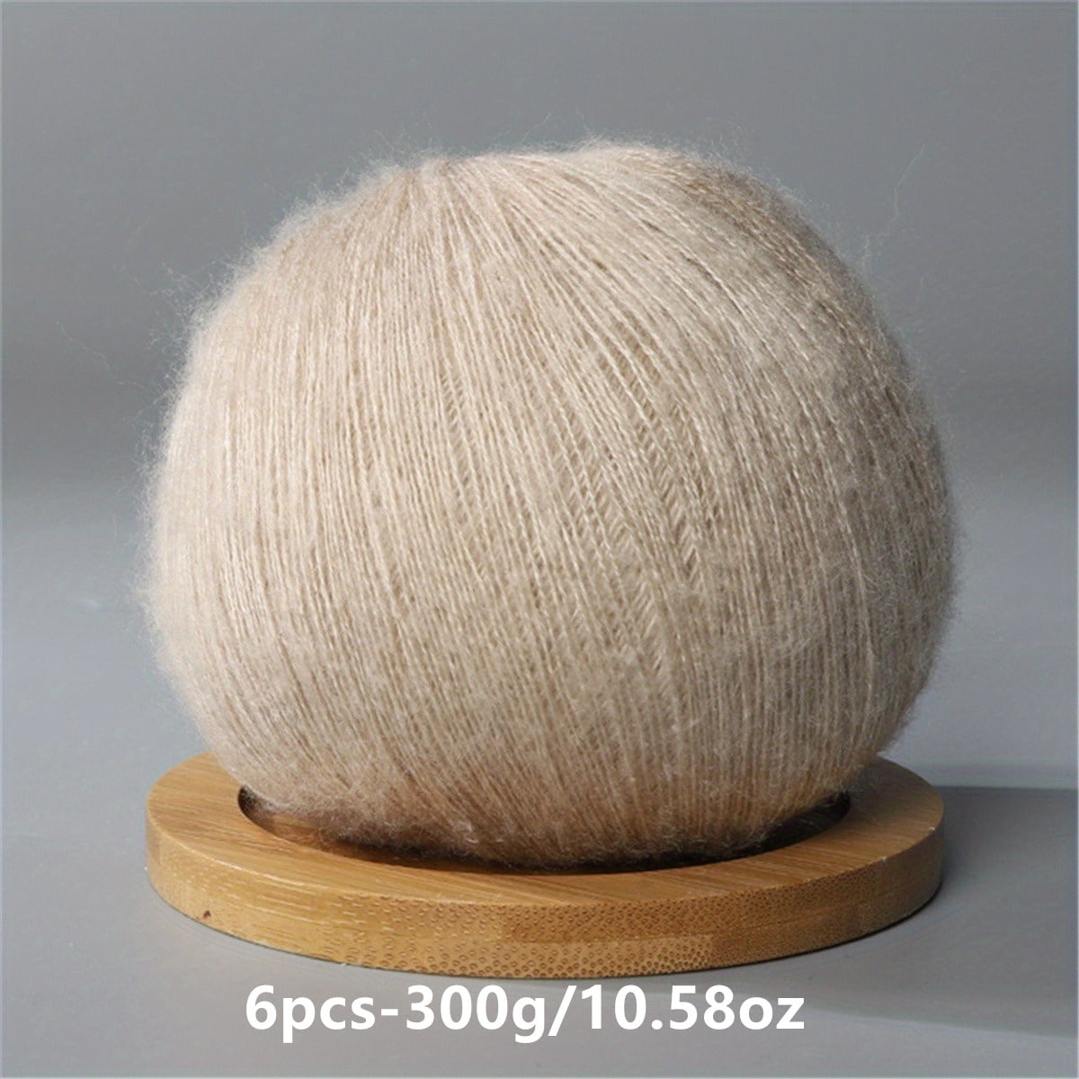6pcs Mohair Yarn Crochet and Hand Knitted Knitting Crocheting DIY Wool ...