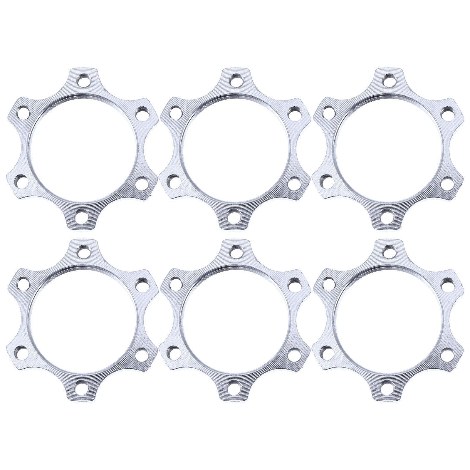 6pcs Mountain Bike Flange Conversion Six Nail Disc Hubs Adapter Brake ...