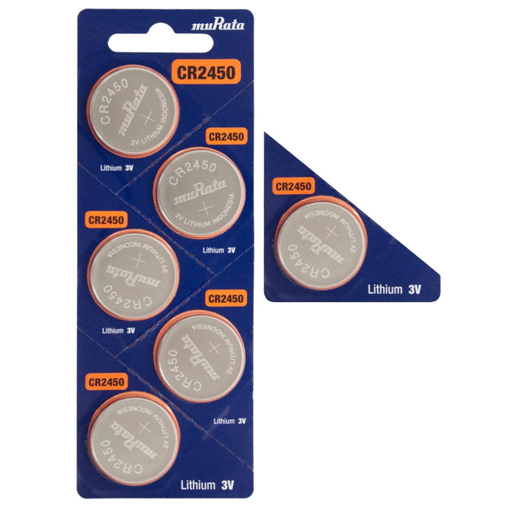 6pcs Murata CR2450 - Battery, 3 V, CR2450, Lithium Manganese Dioxide ...