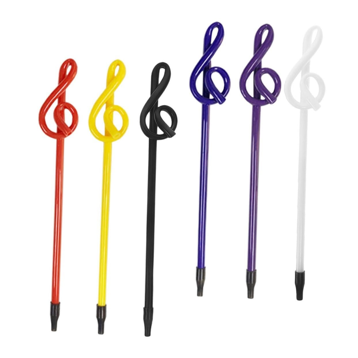 A 6pcs Musical Note Ballpoint Pen Blackboard Signs Black Pen Ballpoint ...