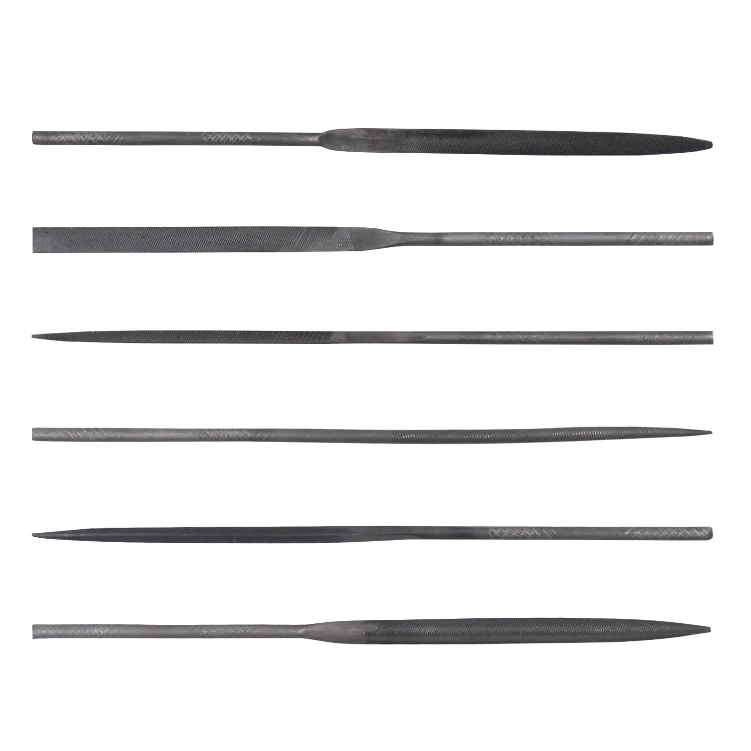 6pcs Needle File Set Without Handle, 5.5'' Swiss Pattern File, Double ...
