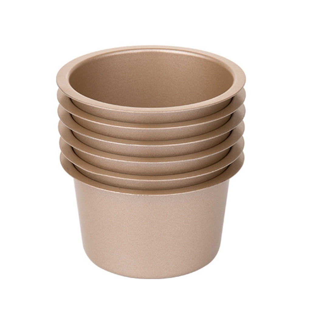 6pcs Nonstick Muffin Tray for Even Heat Distribution Carbon Steel ...