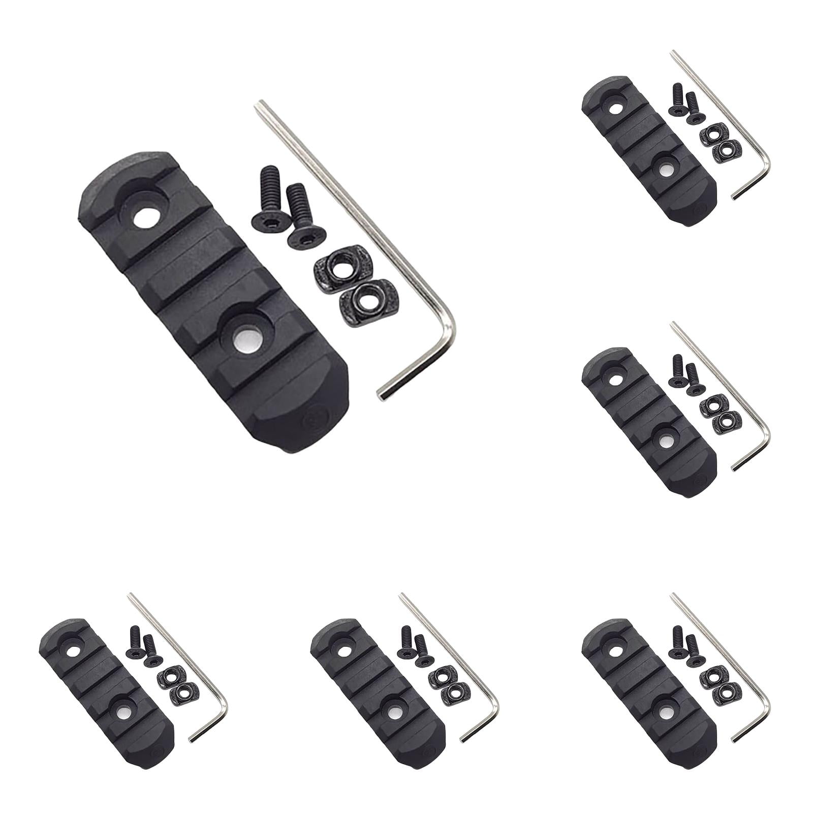 6pcs Nylon Rail Picatinny Weaver Mount ABS Plastic Section Kit for ...