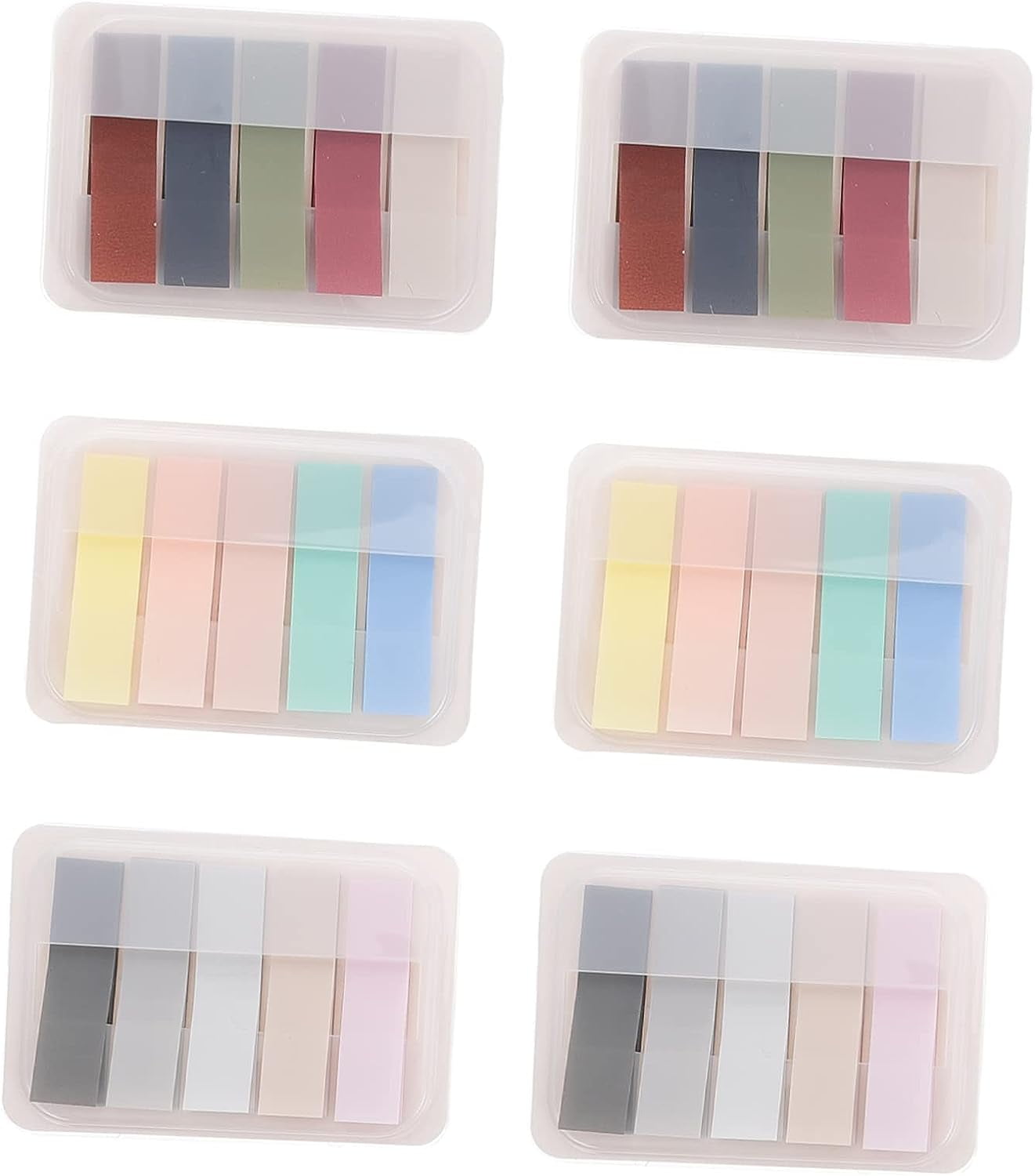 6pcs Office Sticky Notes Color Stickers Office Stickers Notebook Tabs ...