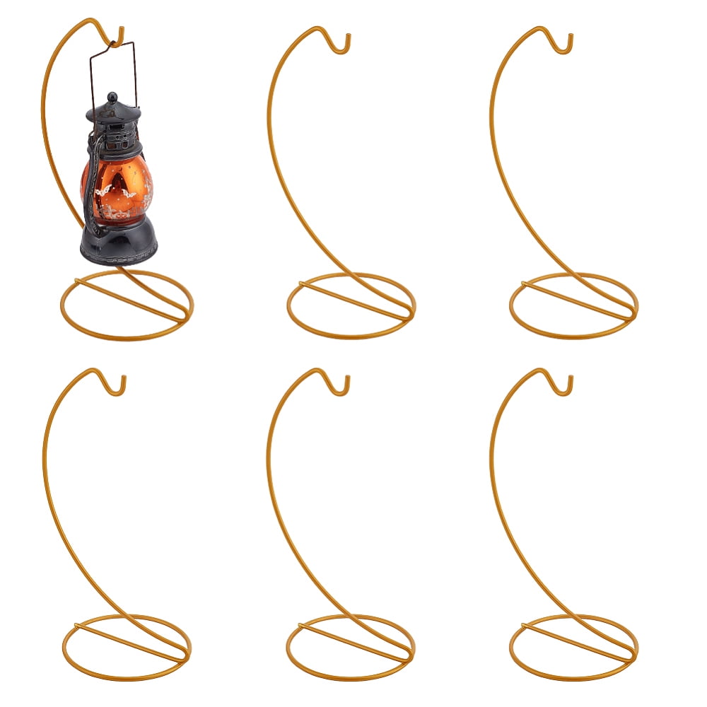 6pcs Ornament Display Stand Hanger Holder Glass Globe Iron Wire Stand ...